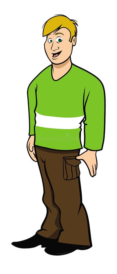 Individuo torpe ilustración del vector. Ilustración de tonto - 21199275