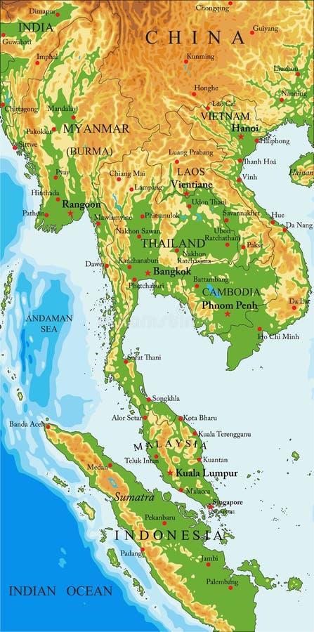 Indochina World Map