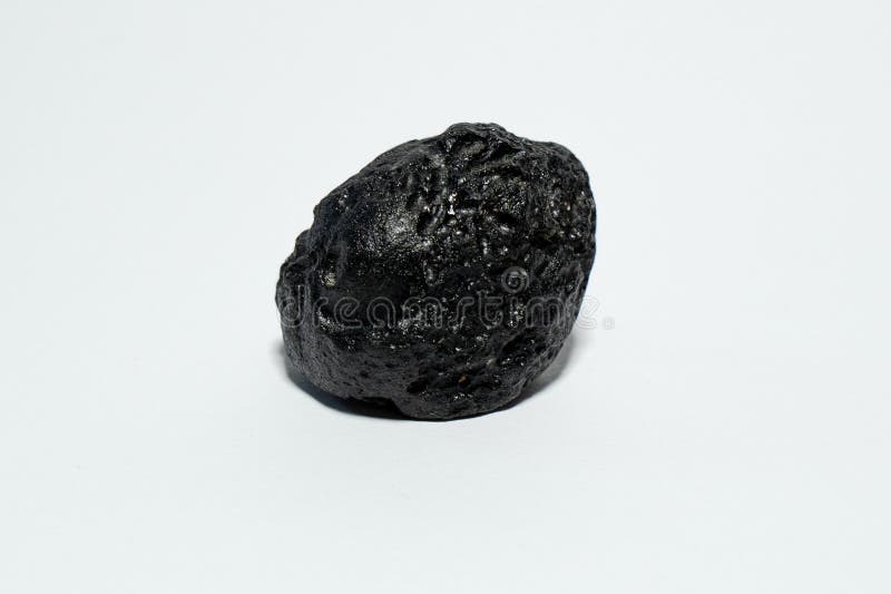 Indochinite Meteorite Black Space Rock Cosmos Tektite Stock Image ...