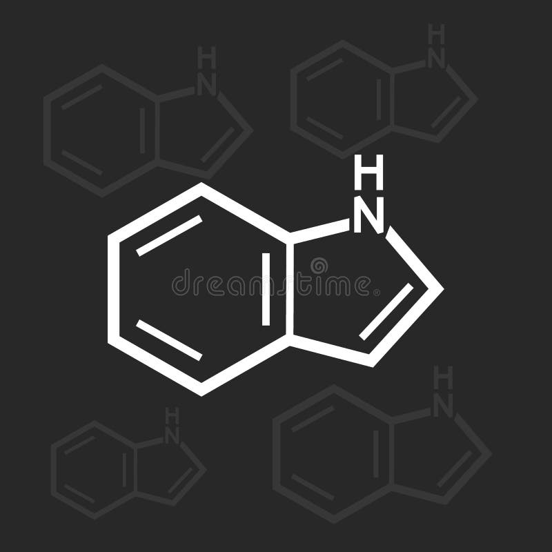 Indol Vector Icon with Shadow Stock Vector - Illustration of molecular ...