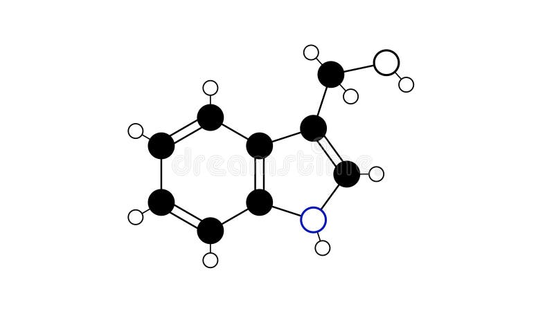 Indole-3-carbinol Molecular Structure, 3d Model Molecule, Antioxidant ...