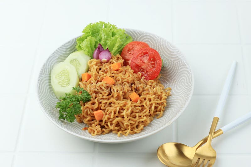 Indomie Goreng, Popular Instant Noodle from Indonesia Stock Photo ...
