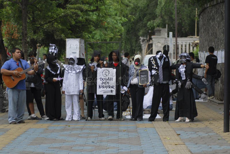 Indonesia Anti Corruption War Threat Editorial Stock Image - Image of ...