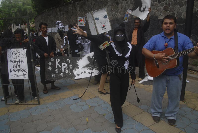 Indonesia Anti Corruption War Threat Editorial Photo - Image of ...