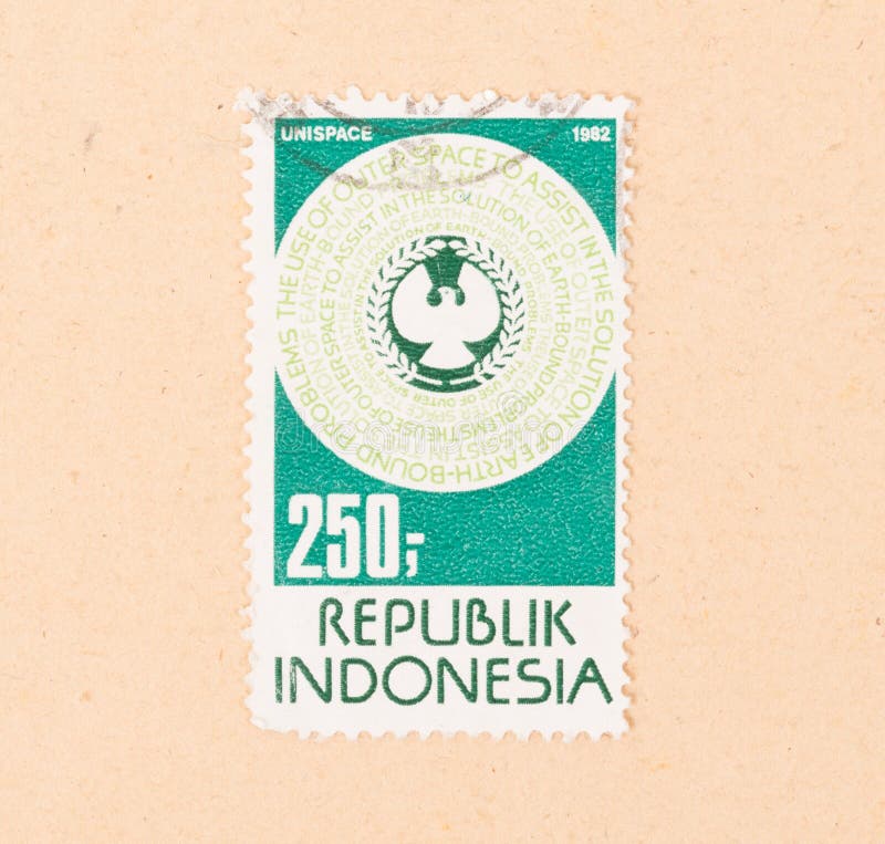 A Stamp Printed in Indonesia Shows it`s Value, Circa 1982 Editorial ...