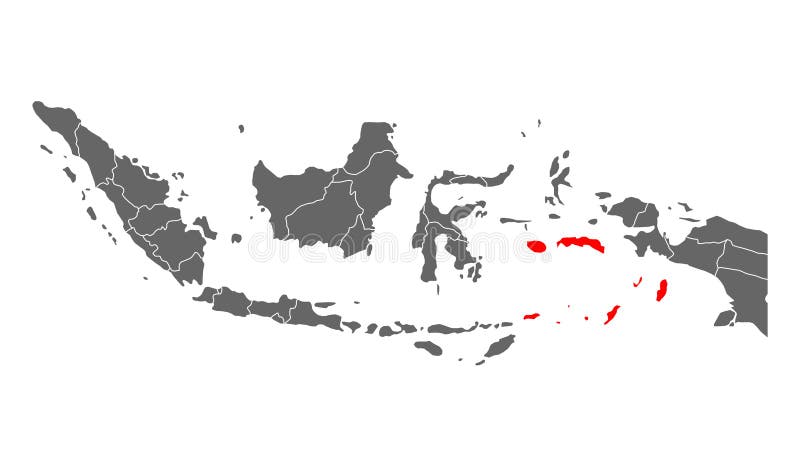 Indonesia Detailed Maluku Map Shape, Flat Web Graphic Concept Icon ...