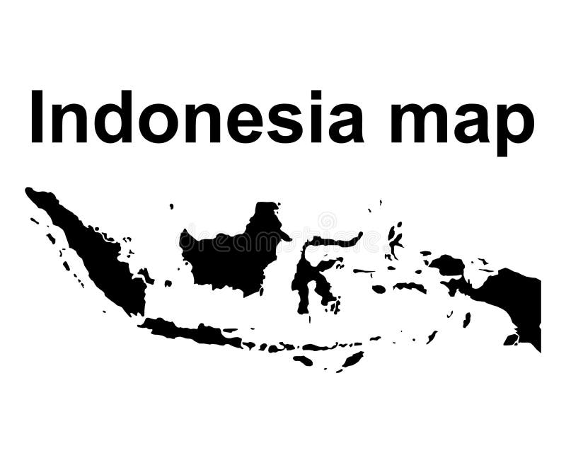 Indonesia Detailed Map Shape, Flat Web Graphic Concept Icon Symbol ...