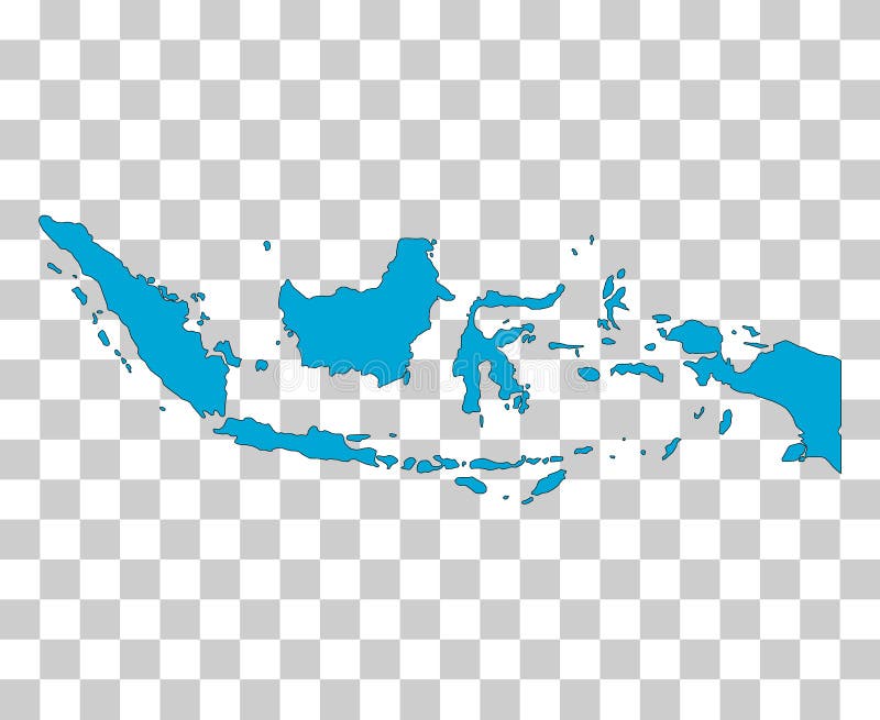 Indonesia Detailed Map Shape, Flat Web Graphic Concept Icon Symbol ...