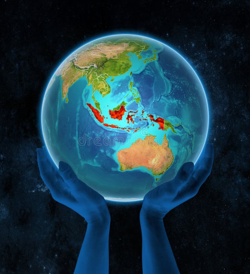 Indonesia from Space on Planet Earth Stock Photo - Image of earth, asia ...