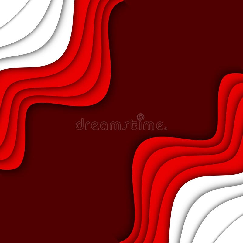 Indonesia Flag Border Frame Background Design Stock Illustration ...
