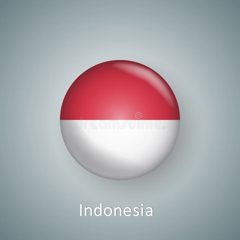 Flag Indonesia Round Icon Stock Illustrations – 510 Flag Indonesia ...