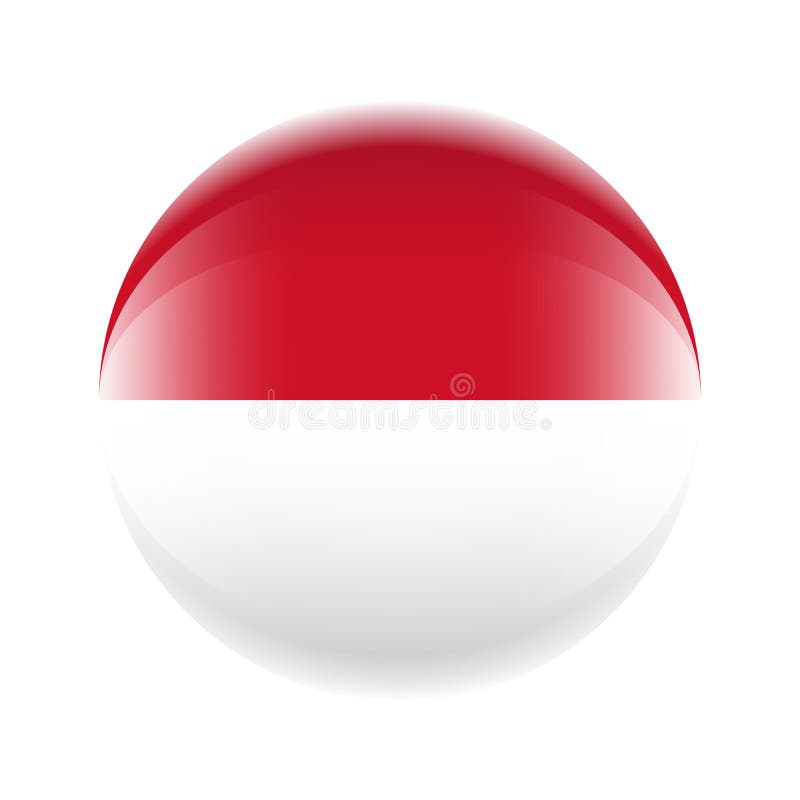 Indonesia Flag icon in the stock vector. Illustration of icon - 295760905