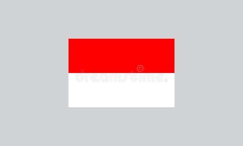 Indonesia Flag Vector Illustration Flag Icon Standard Color Standard ...