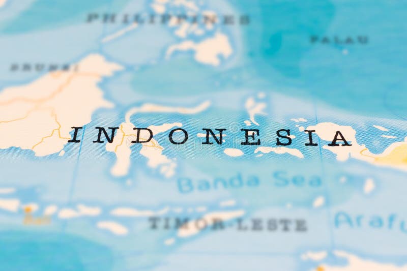 indonesia location on map of world