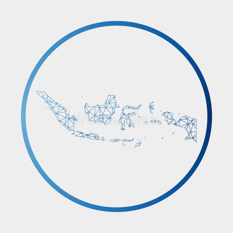Network map of Indonesia. stock vector. Illustration of business ...