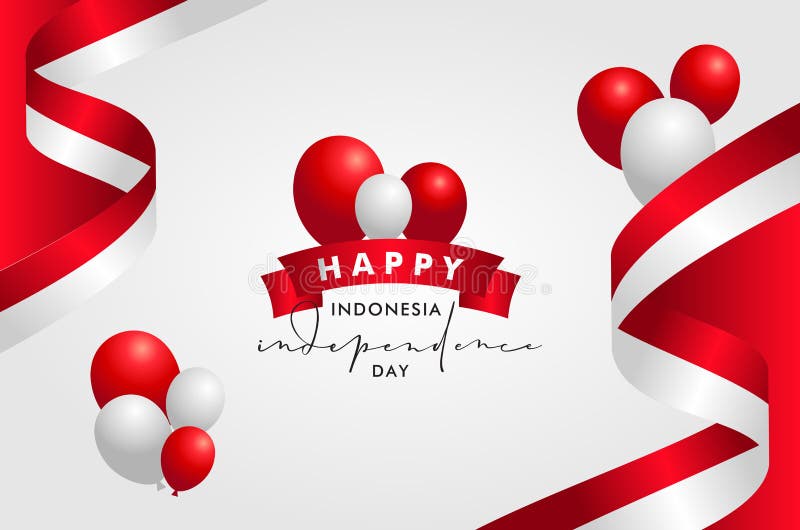 Indonesia Independence Day Background Design Stock Illustration ...