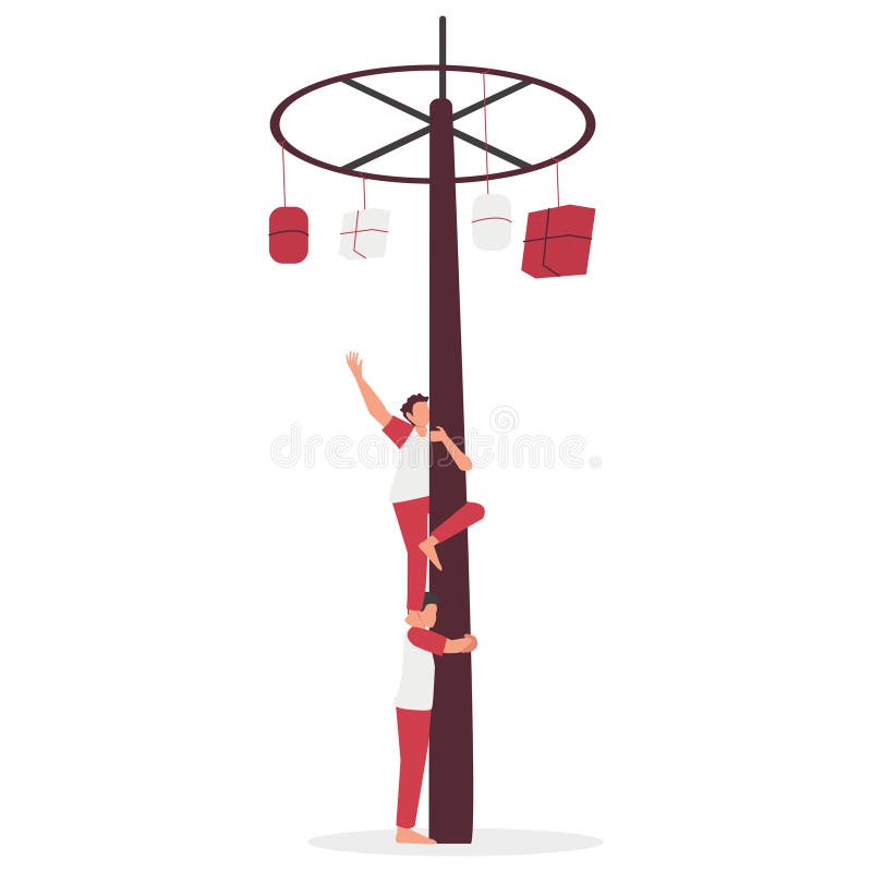 Indonesia Independence Day Illustration Stock Vector - Illustration of ...