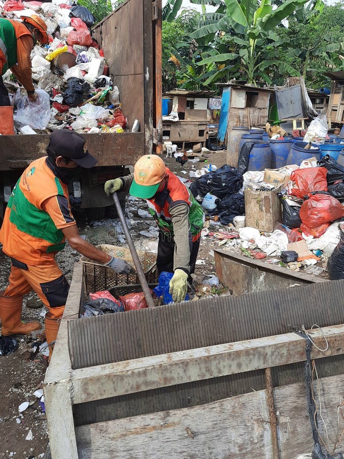 Indonesia, Jakarta-04032020: Cleaning Workers in Temporary Shelters ...