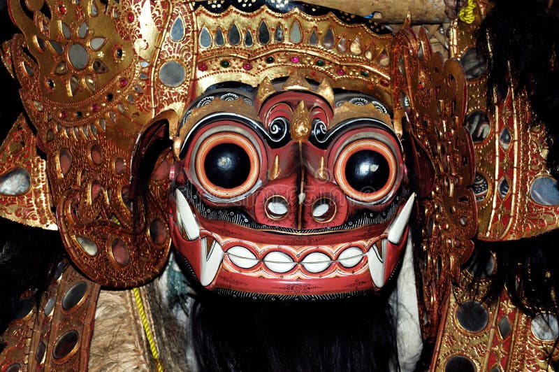 Indonesia, Java: mask stock image. Image of sculpture - 4275561