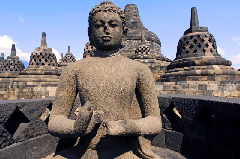 Borobudur Temple, Yogyakarta, Java, Indonesia. Stock Photo - Image of ...