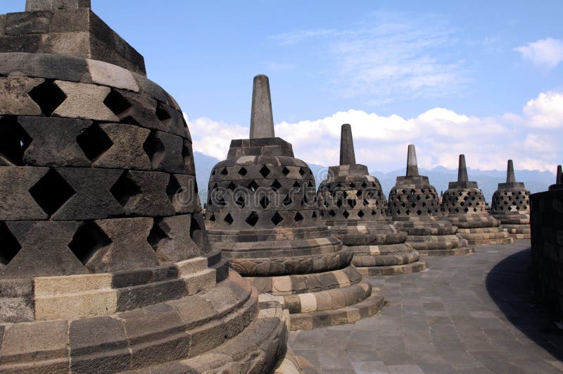 Indonesia, Java, Borobudur: Templo Foto de archivo - Imagen de dios ...