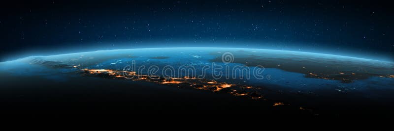 Indonesia city lights map stock illustration. Illustration of ...