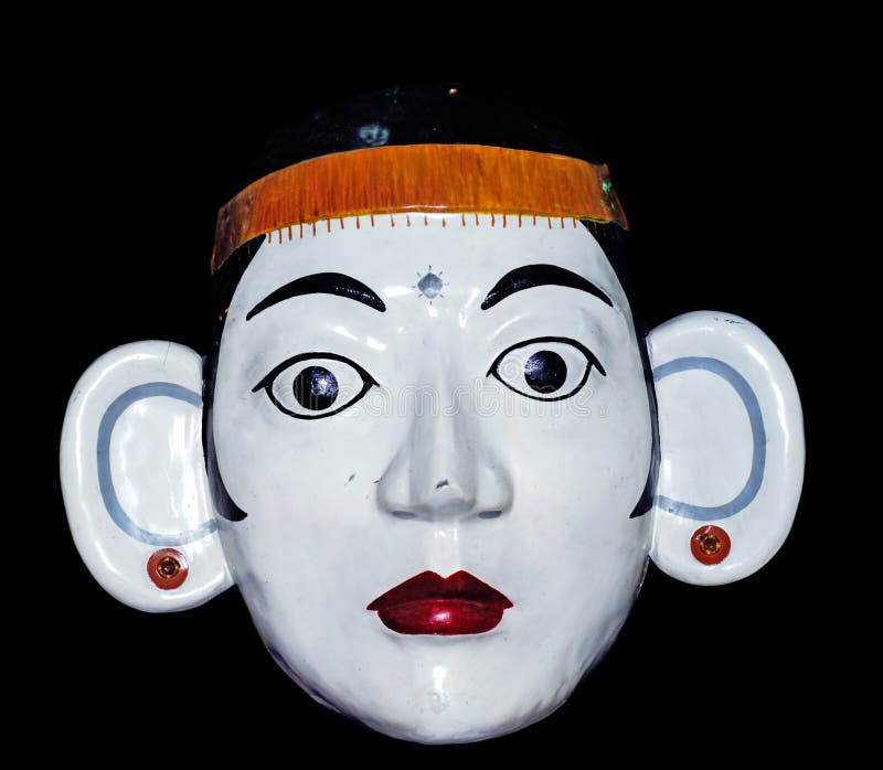 Indonesia, Java: mask stock image. Image of sculpture - 4275561