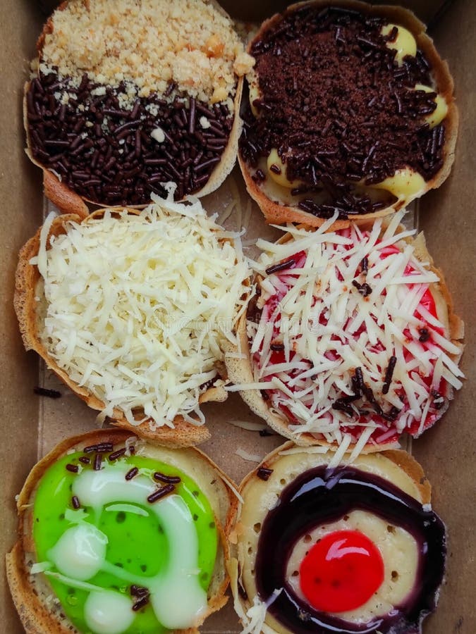 In Indonesia it is Known As Mini Terang Bulan (Moonlight) Cake Stock ...