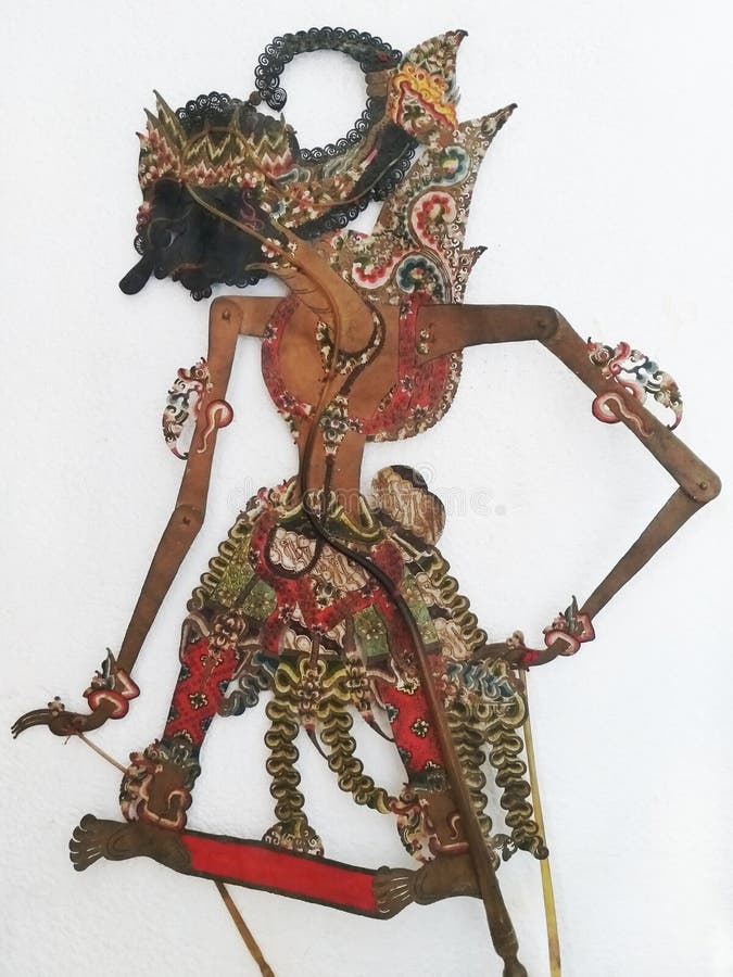 Indonesia Leather Shadow Puppets, Gatotkaca Character Stock Image ...