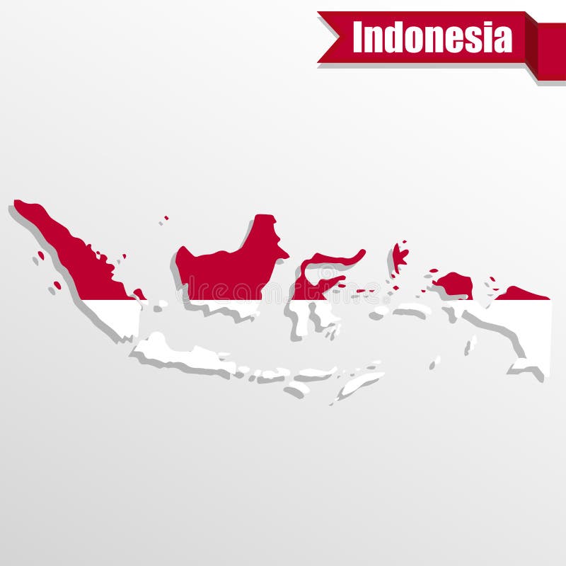 Indonesia Map Flag Inside Ribbon Stock Illustrations – 7 Indonesia Map ...