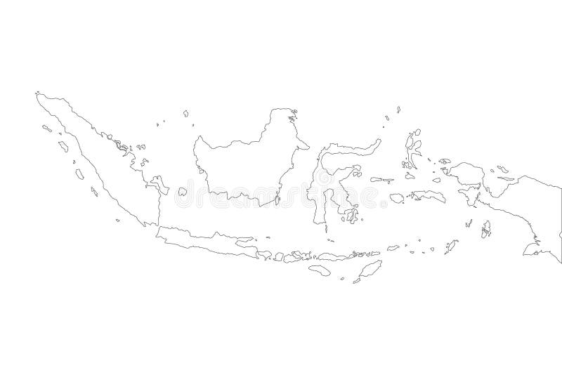 Indonesia Outline Map Stock Illustrations – 12,748 Indonesia Outline ...