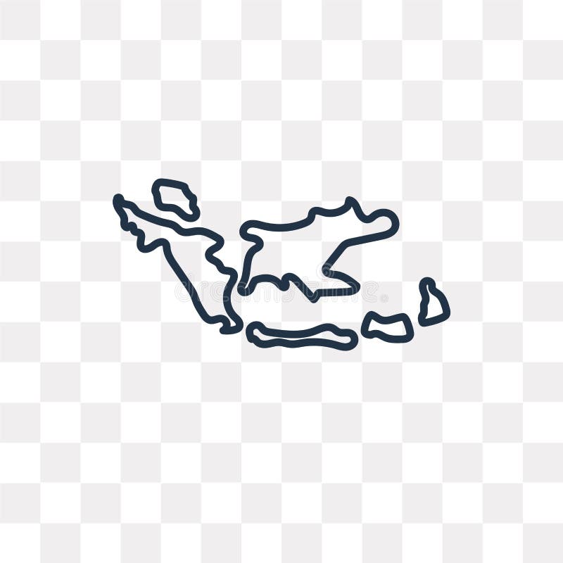 Indonesia Map on Png or Transparent Background,Symbols of Indonesia ...