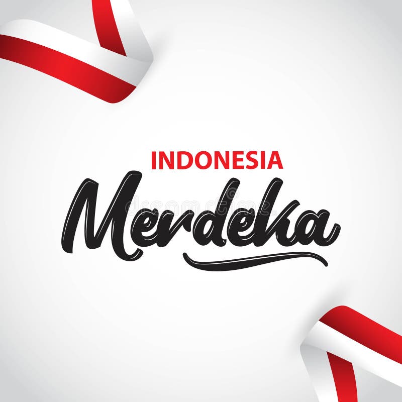 Indonesia Merdeka Vector Template Design Illustration Stock ...