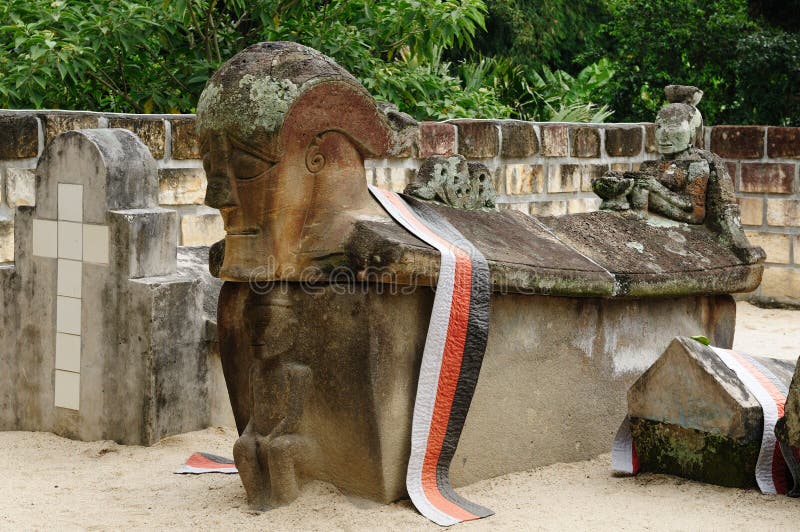 Indonesia, North Sumatra, Ancient Tomb Stock Photo - Image of toba ...