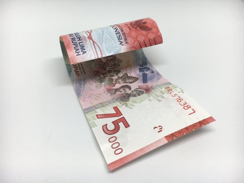Indonesia Rupiah stock image. Image of 75000, banknote - 245849725