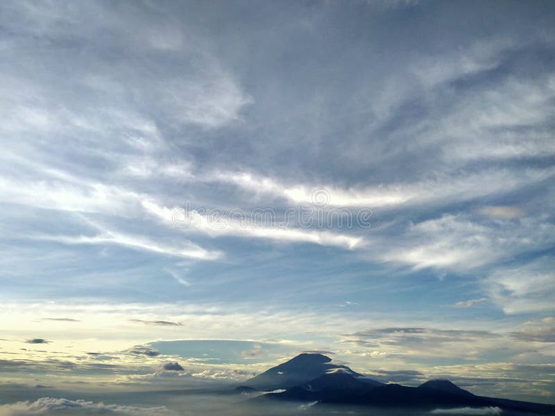 Indonesia& X27;s Ungaran Mountain Stock Image - Image of sunlight ...