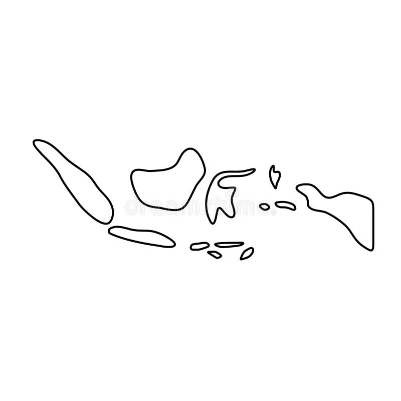 Outline Map Of Indonesia Creative Vector Indonesia Country Map Made Of