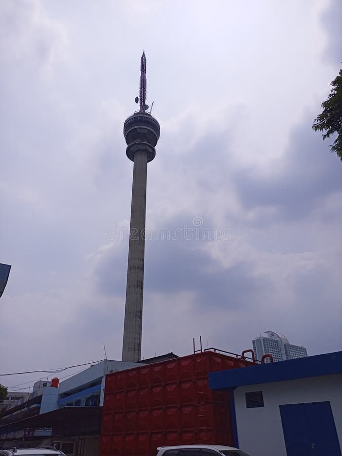 Indonesia Television Broadcasting Tower Stock Photo - Image of landmark ...