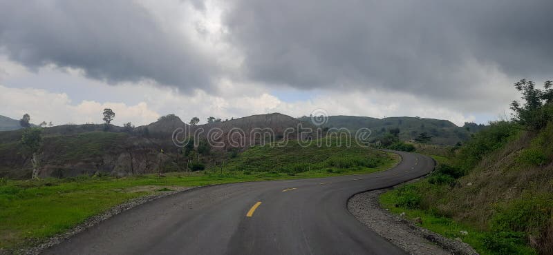 Indonesia - Timor Leste Border Road Stock Image - Image of completed ...