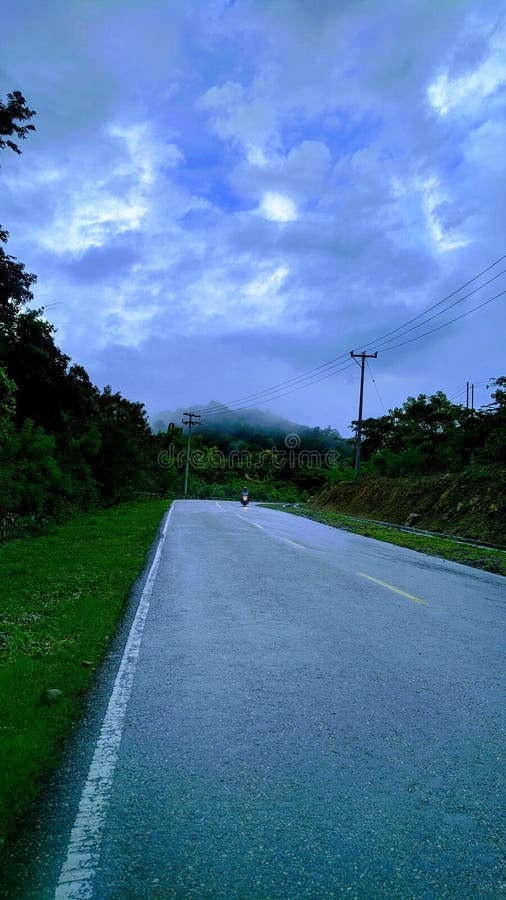 Indonesia-Timor Leste Cross Country Road Stock Image - Image of cross ...