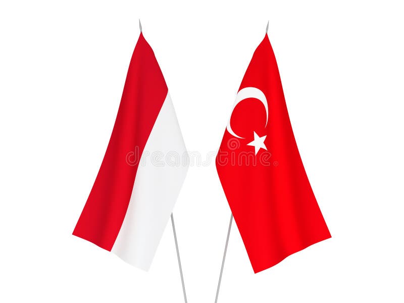 Indonesia and Turkey. the Indonesian and Turkish Flags. Official Colors ...