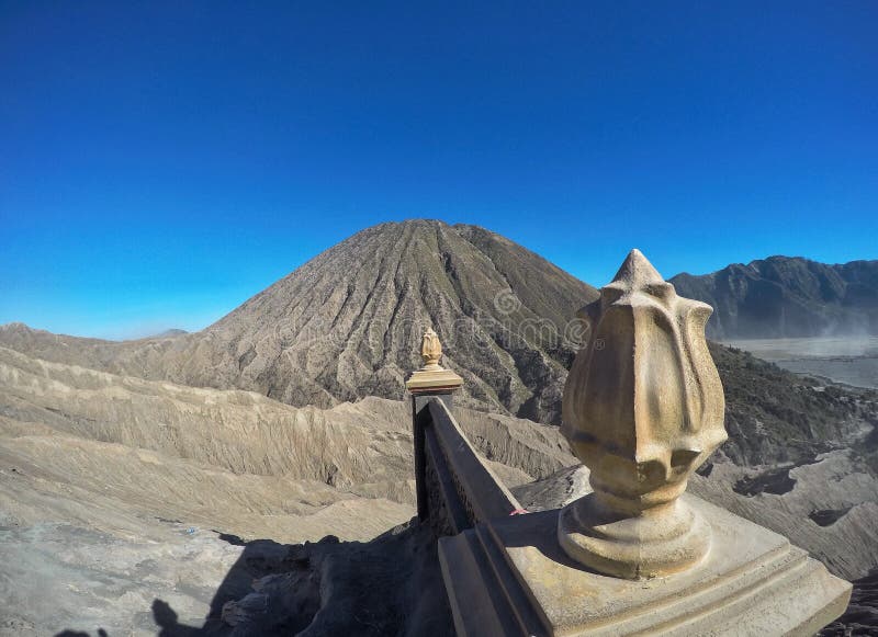 Indonesia Volcano Mountain View Stock Photo - Image of lanscape ...