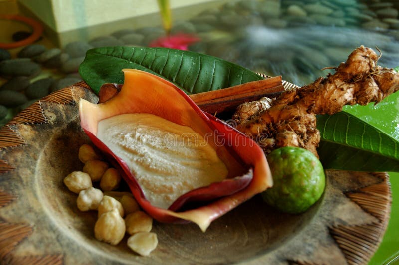 Indonesian Balinese Jamu Spa Stock Photo - Image of ingredients, ginger ...