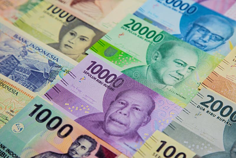 Indonesian banknotes stock image. Image of government - 236642719