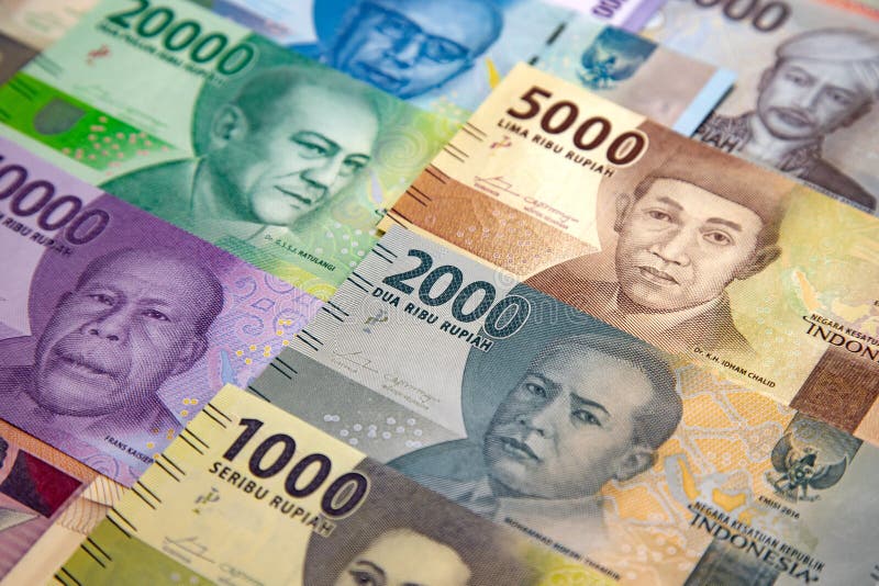Indonesian banknotes stock photo. Image of foreign, asia - 236642742