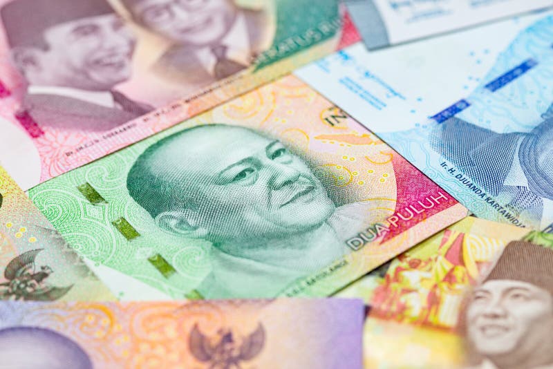 Indonesian banknotes stock photo. Image of budget, bank - 267849466