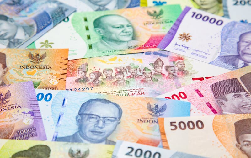 Indonesian banknotes stock image. Image of budget, asia - 267849567