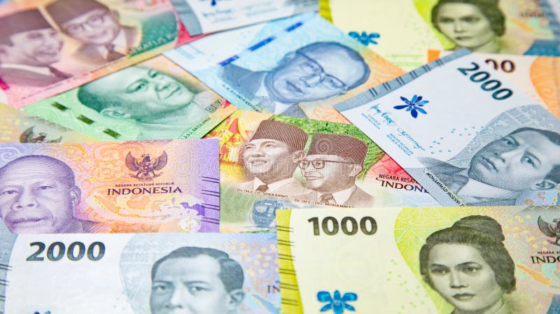 Indonesian banknotes stock image. Image of income, foreign - 267849577