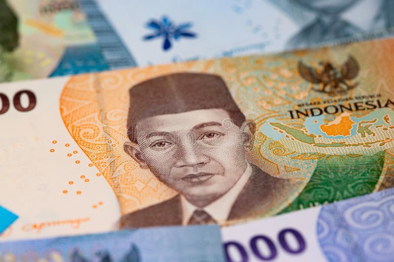 Indonesian banknotes stock image. Image of finance, denomination ...