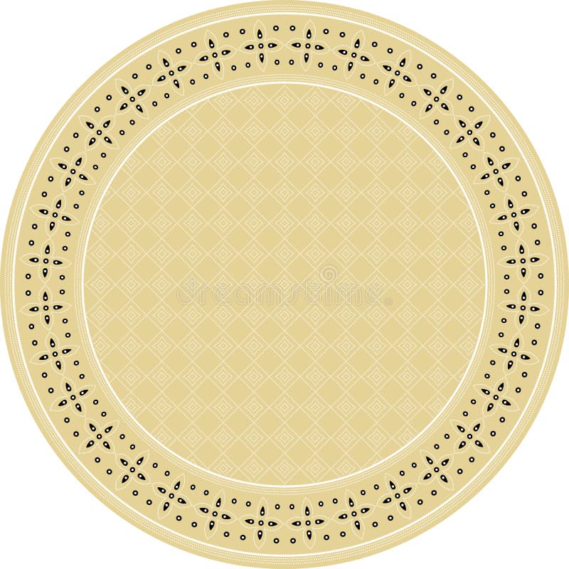 Indonesian Batik Circle Pattern Stock Vector - Image: 53378185